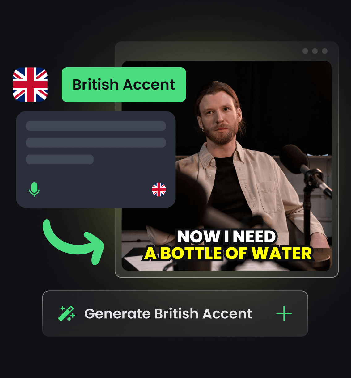British Accent Generator - AI Voiceovers with British Tones - OpusClip